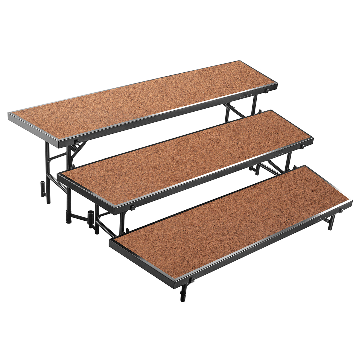 Tapered Riser - Hardboard Deck - Three Tiers - 72"W x 54"D x 24"H ...