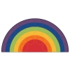 Rainbow Rows Classroom Rug - Semi-Circle - 6'W x 12'L | Schools In