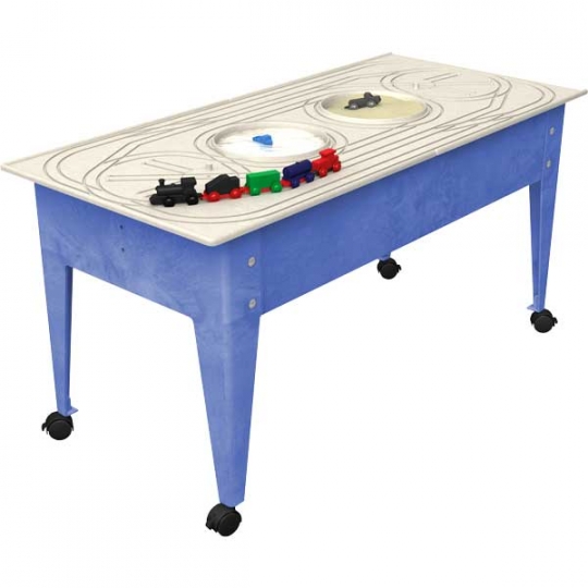 Mobile Express Train Table with Sand & Water Center - 24"H | Schools In