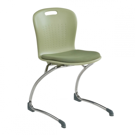 Sage Series Padded Cantilever Classroom Chair - 18" Seat Height ...