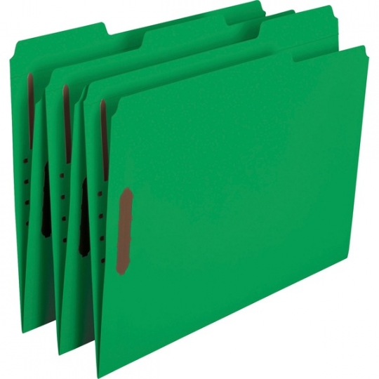 50 pk. - Smead Fastener File Folders with Reinforced Tab - Green ...