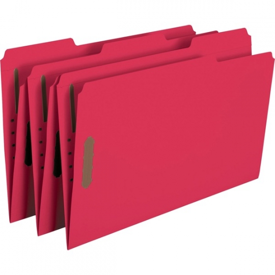 50 pk. - Smead Red Legal File Folders w/ Fasteners | Schools In