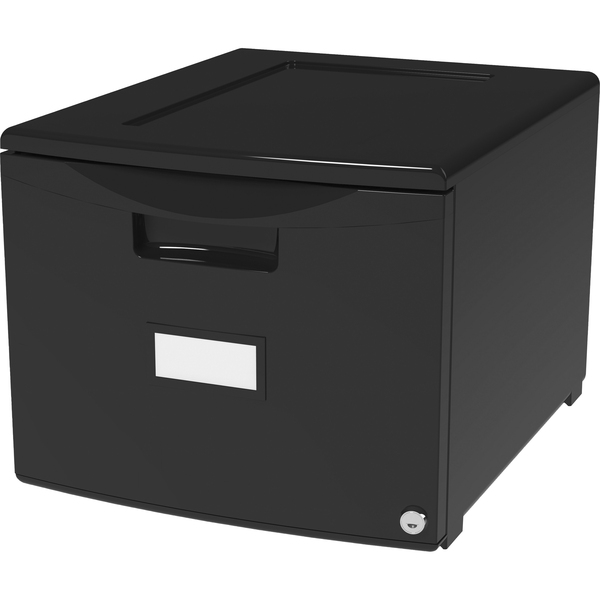 Storex 18" Stackable File Drawer - Black | Schools In