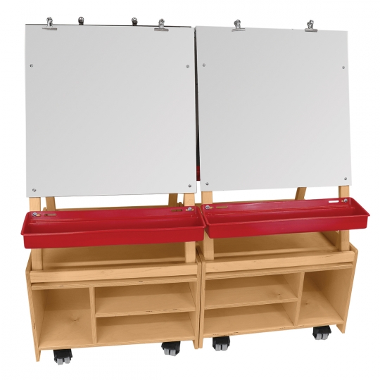 Mobile Art Easel - Four Station Set | Schools In