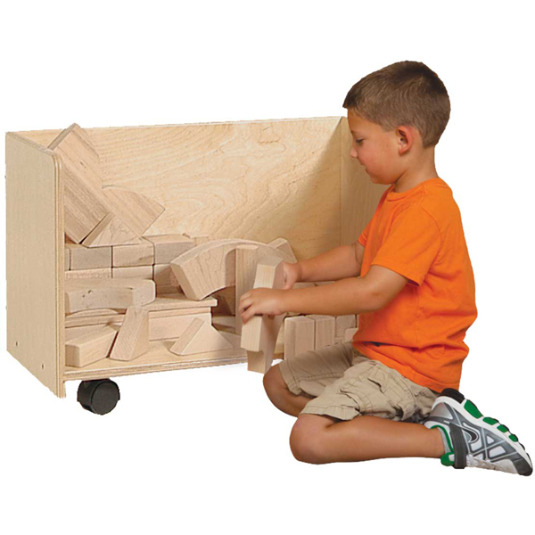 Block Cart - Three Sides - 24"W x 12"D x 15"H | Schools In