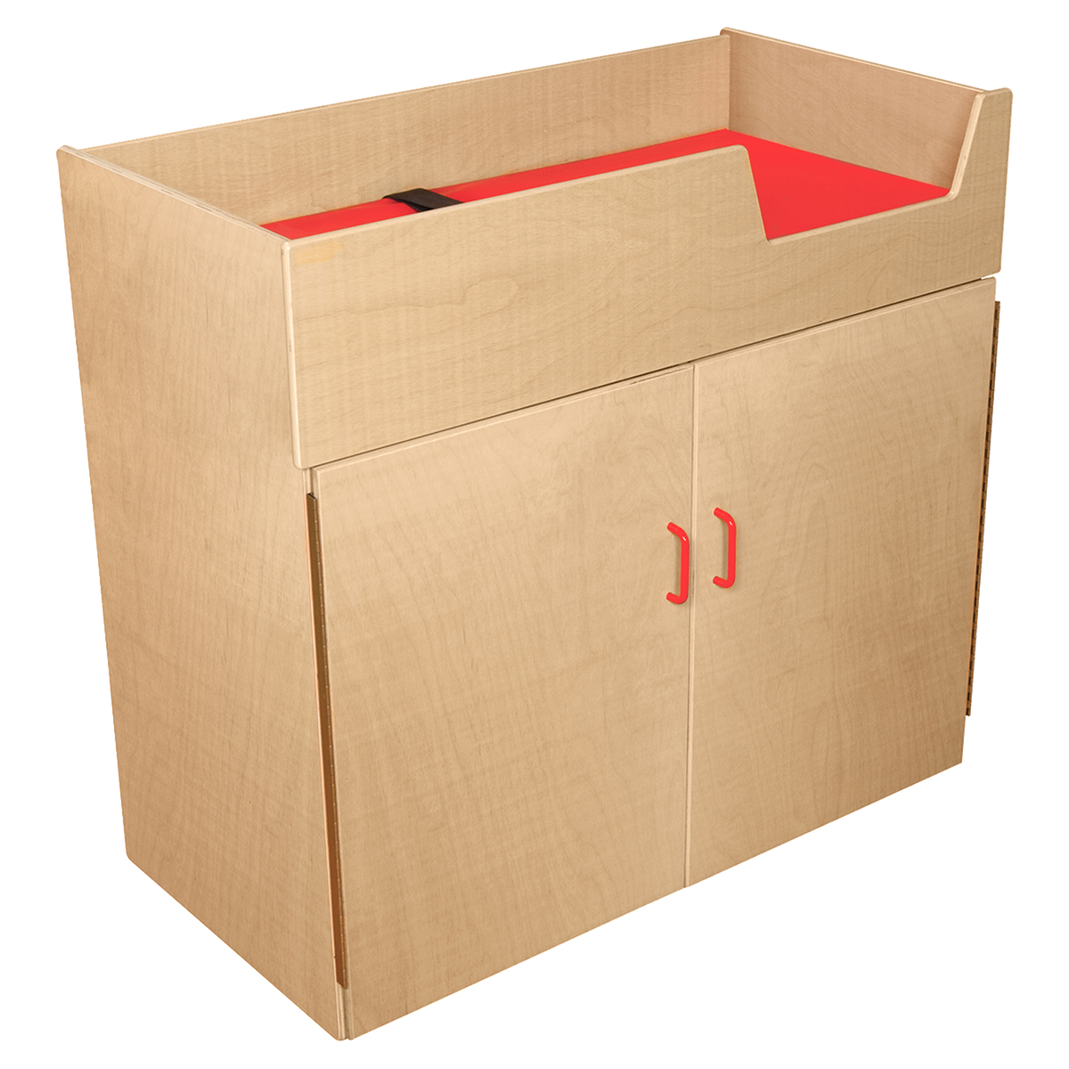 Changing Table with Stairs - Red Accents | Schools In