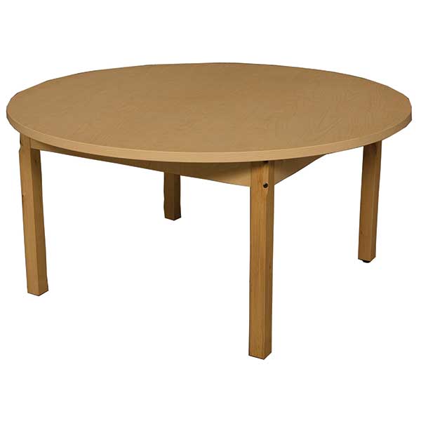 Wood Round Activity Table - 48"Dia x 24"H | Schools In