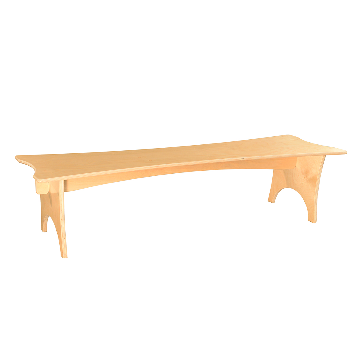 Scalloped Straight Bench - 48"W x 15"D x 10"H | Schools In