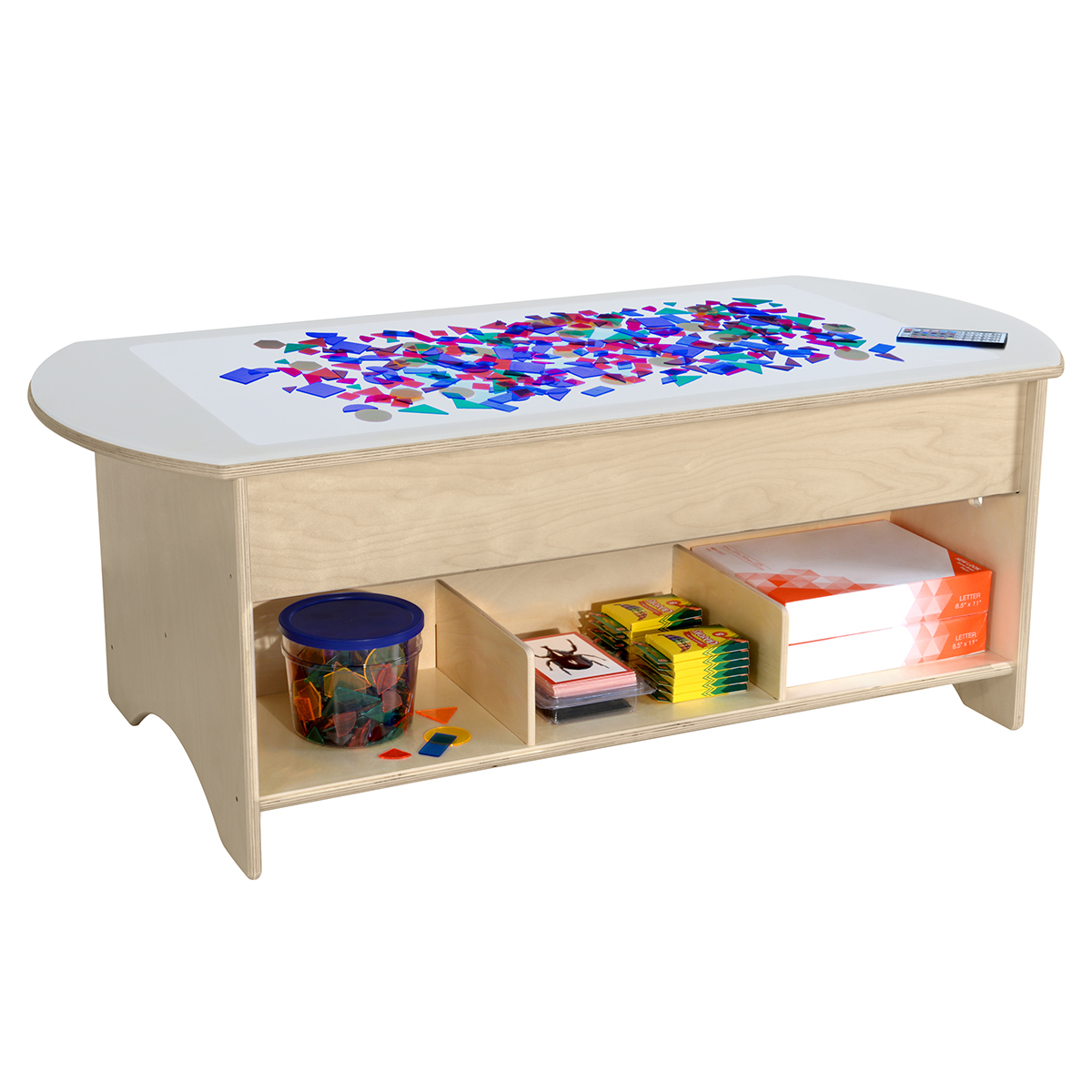 Brilliant Light Table with Storage - 48"L | Schools In