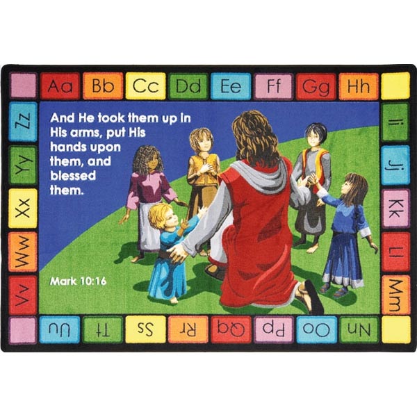 Into His Arms Rug - Rectangle - 7' 8"W x 10' 9"L | Schools In