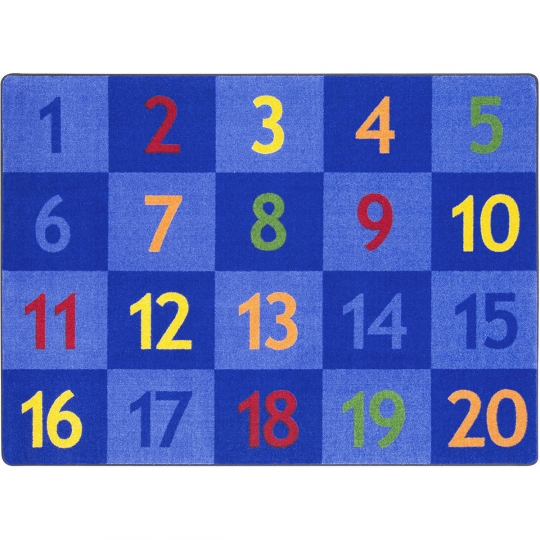 Time to Count Rug - Rectangle - 5' 4"W x 7' 8"L | Schools In