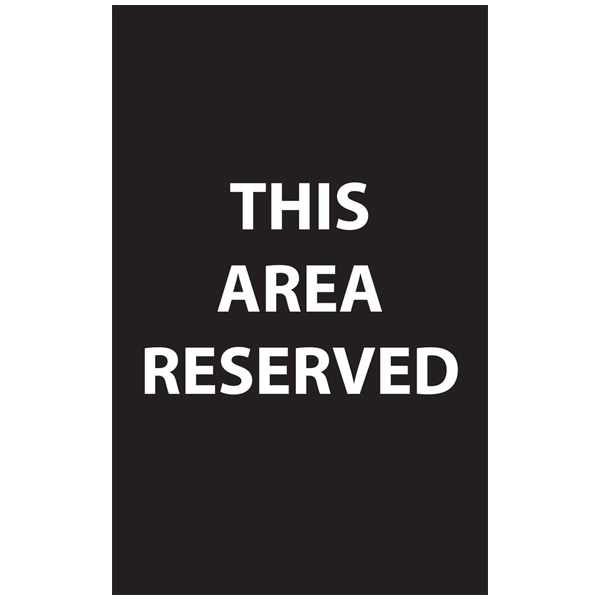Acrylic Sign - This Area Reserved | Schools In