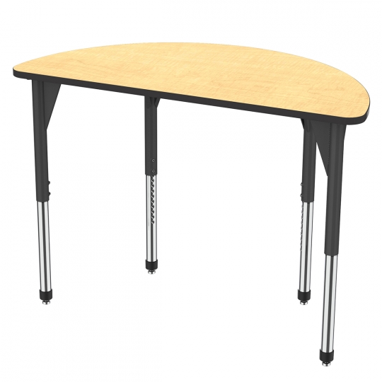 Premier Series Half-Round Standing-Height Table - 30"W x 60"L x 32 ...