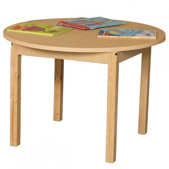 Wood Round Activity Table - 36"Dia x 20"H | Schools In