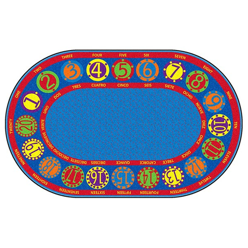 Bilingual Number Circles Rugs | Schools In