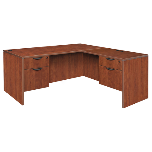 Legacy Double Pedestal L-Shaped Desks | Schools In