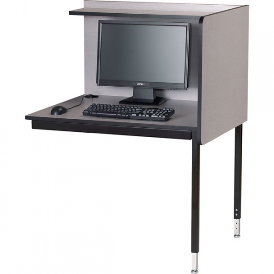 Modular Computer Carrel - Adder - 29"H Work Surface | Schools In