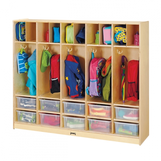 Organizer Locker with Five Sections w/ Clear Trays | Schools In