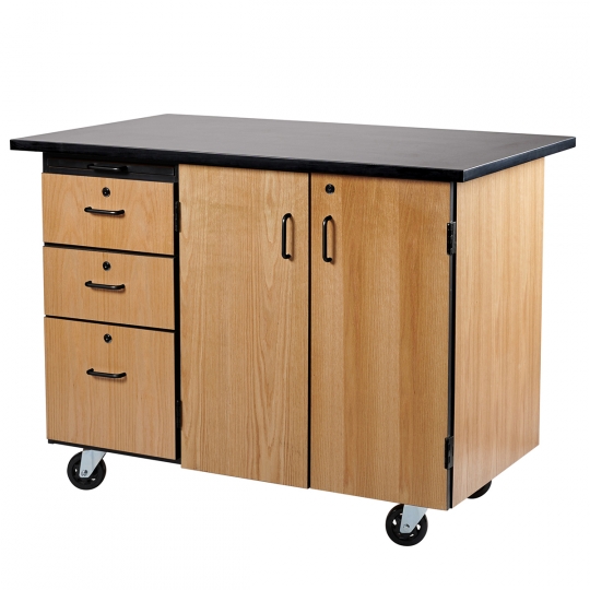 MSC Series Mobile Science Cart w/ Drawers & Pegboard | Schools In