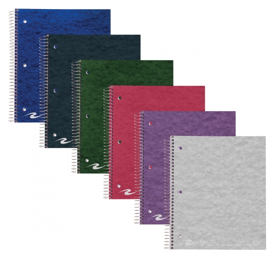 5-Subject Spiral Notebook - College Ruled - 11" x 9" - 200 Sheets ...