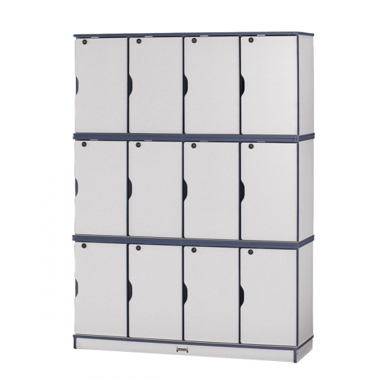 Rainbow Accents 12-Section Stackable Lockers - Triple Stack | Schools In