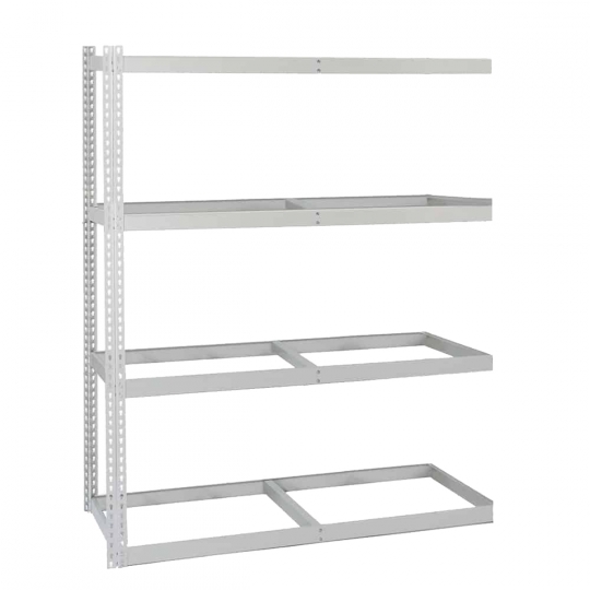 Rivet Rack Shelving Unit - 4 Levels - Adder - 96"W x 48"D | Schools In