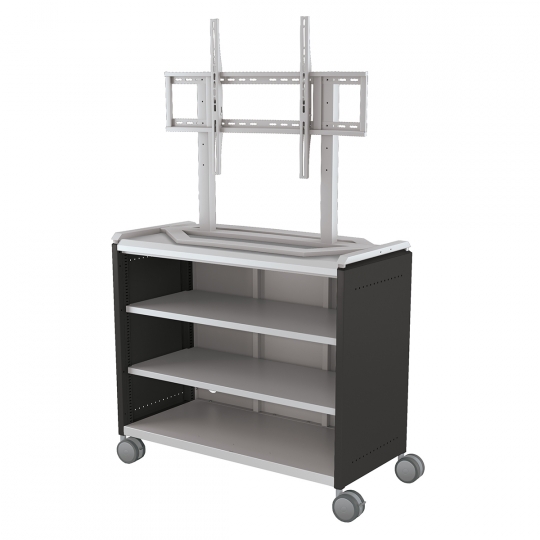 Compass Mobile Modular Cabinet with Shelves & TV Mount - 42"W x 65"H ...