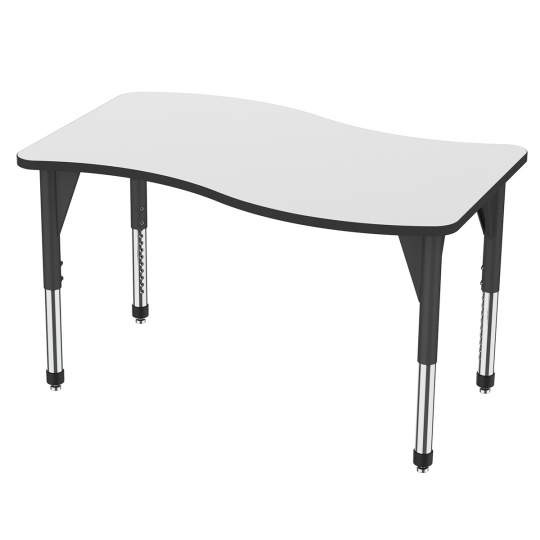 Premier Series Wave Whiteboard Activity Table - 30"W x 54"L x 21" - 31 ...