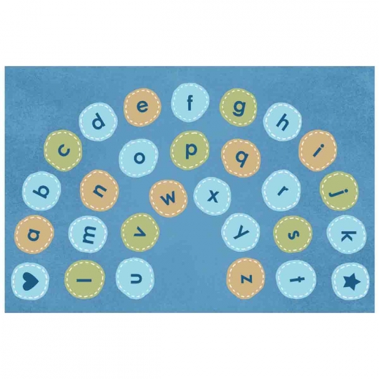 Calming Colors Arch Seating Alphabet Rug - Rectangle - 6'W x 9'L ...