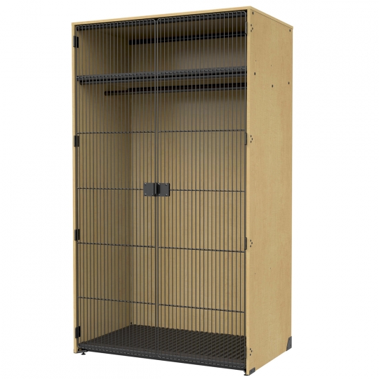 Robe/Uniform Storage with Shelf - Grille Doors - 48"W | Schools In