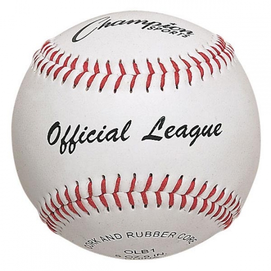 12 pk. - Official League Premium Leather Baseballs - Rubber/Cork Core ...