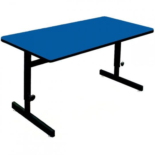 Laminate Computer Table - 24"W x 72"L x 21"-29"H | Schools In
