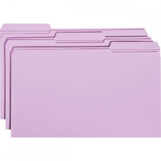 100 pk. - Smead Lavender Legal File Folders w/ Reinforced Tabs | Schools In