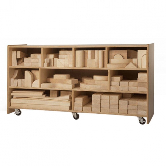 Block Storage Cart - 48"W x 14"D x 24"H | Schools In