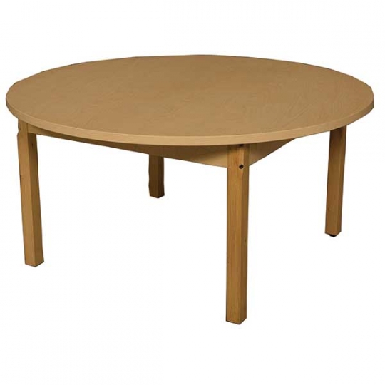 Wood Round Activity Table - 48"Dia x 20"H | Schools In
