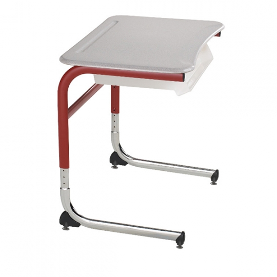 Intellect Wave Cantilever Adjustable Height Desk with Laminate Top ...